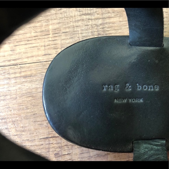rag & bone | Shoes | Rag Bone Chartan Black Leather Sandals 38 | Poshmark